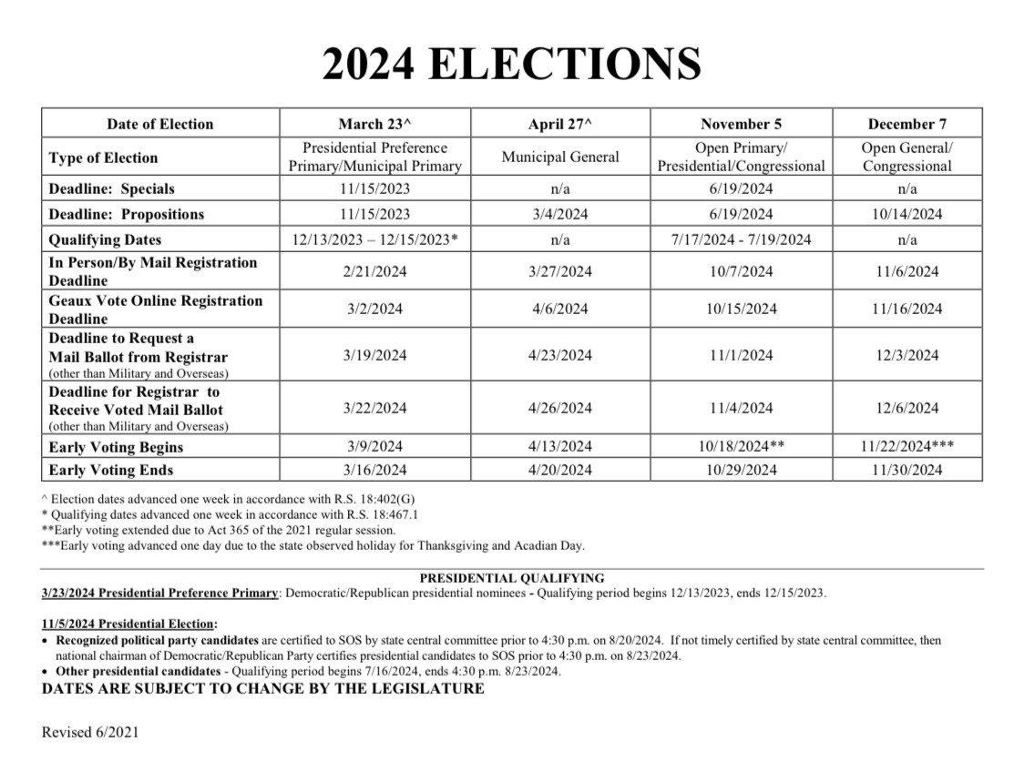 Elections 2024 – League of Women Voters of Louisiana